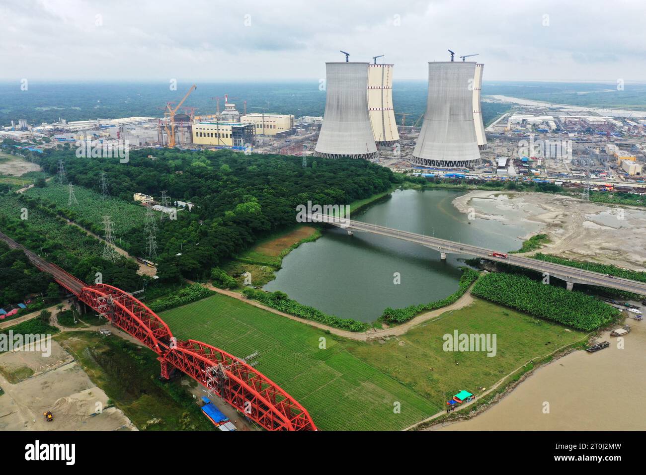 Pabna, Bangladesh - October 04, 2023: The under Construction of Rooppur ...