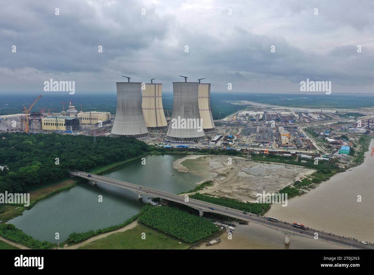Pabna, Bangladesh - October 04, 2023: The under Construction of Rooppur ...