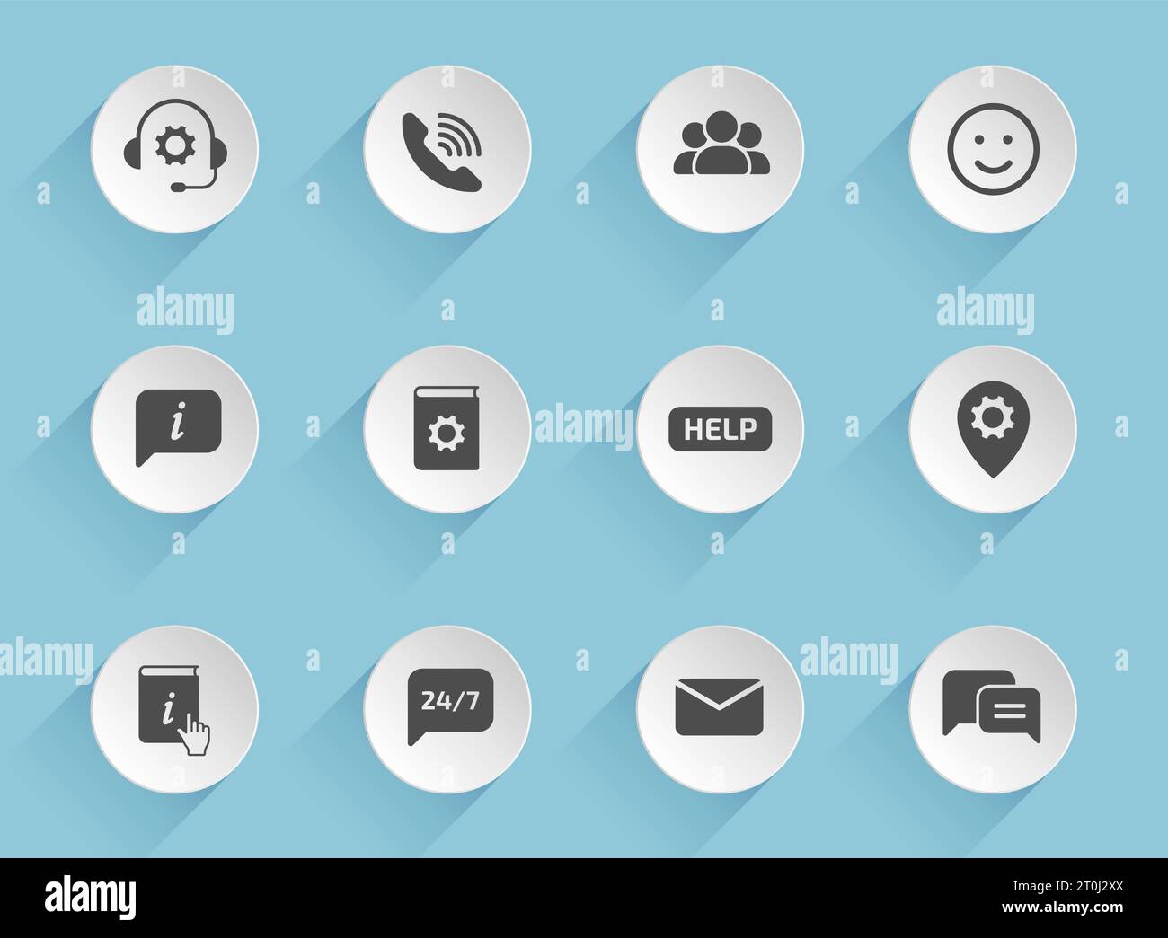 support vector icons Stock Vector Image & Art - Alamy