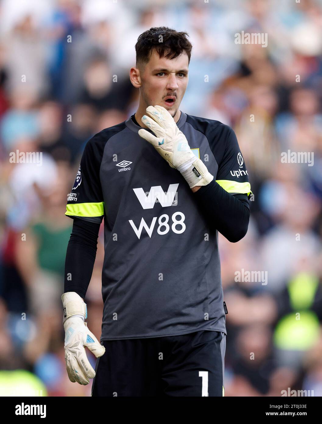 Burnley goalkeeper James Trafford during the Premier League match at ...