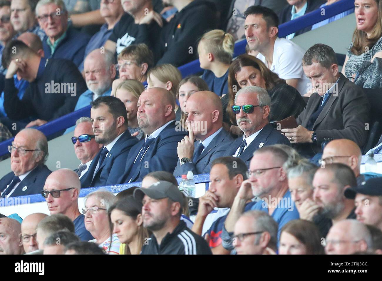Kevin Nagle owner of Huddersfield Town watches on during the Sky Bet ...