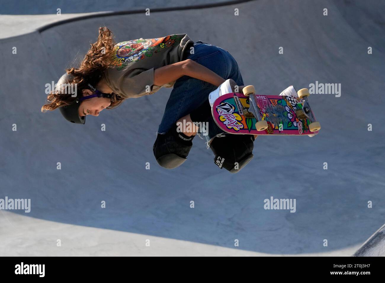 Minna Stess of the United States competes in the Women's semifinals of ...