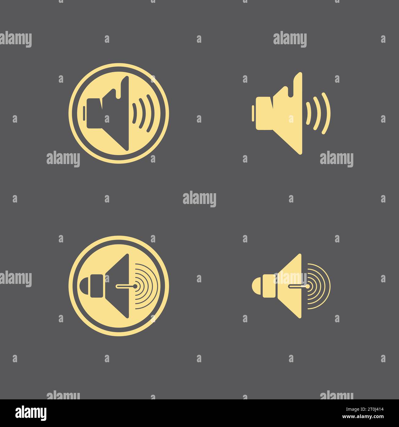 Megaphone Volume Audio Speaker waves vector illustration design Stock ...