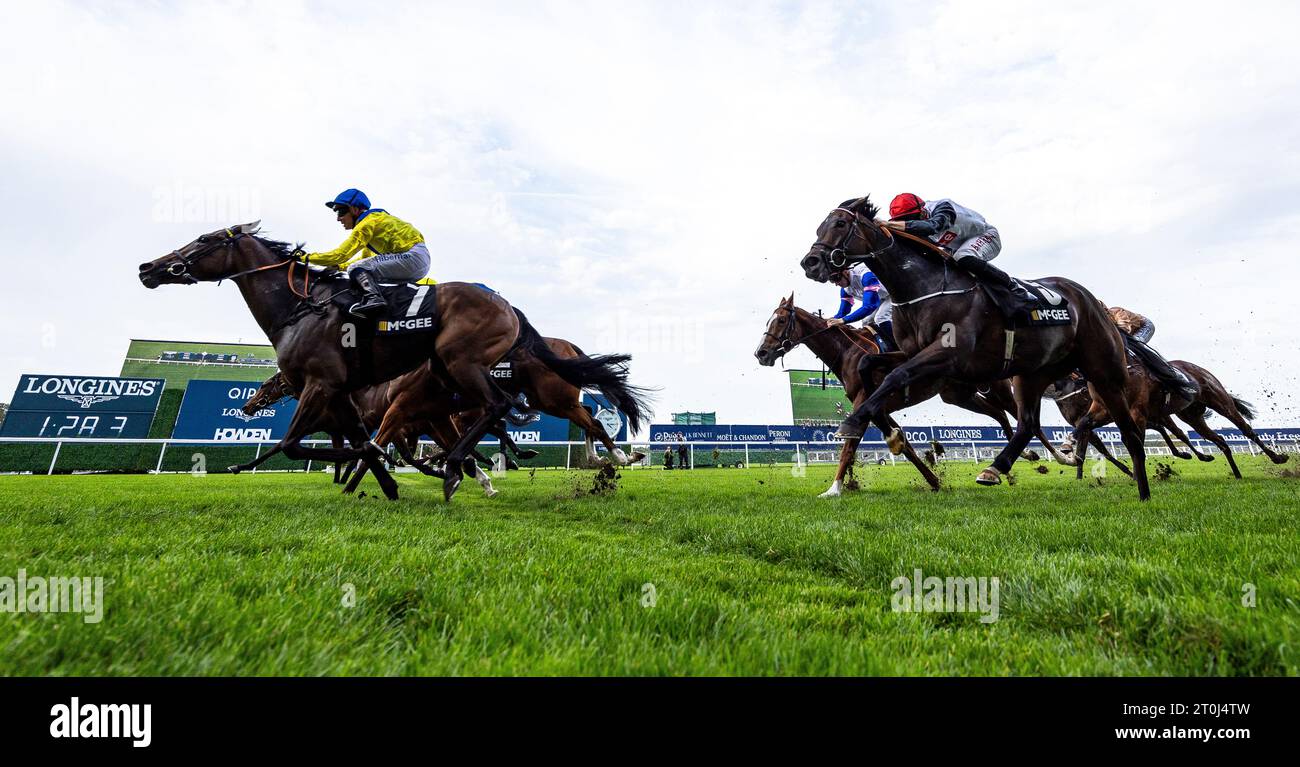 Cell Sa Beela ridden by jockey Jim Crowley winning the McGee Group ...