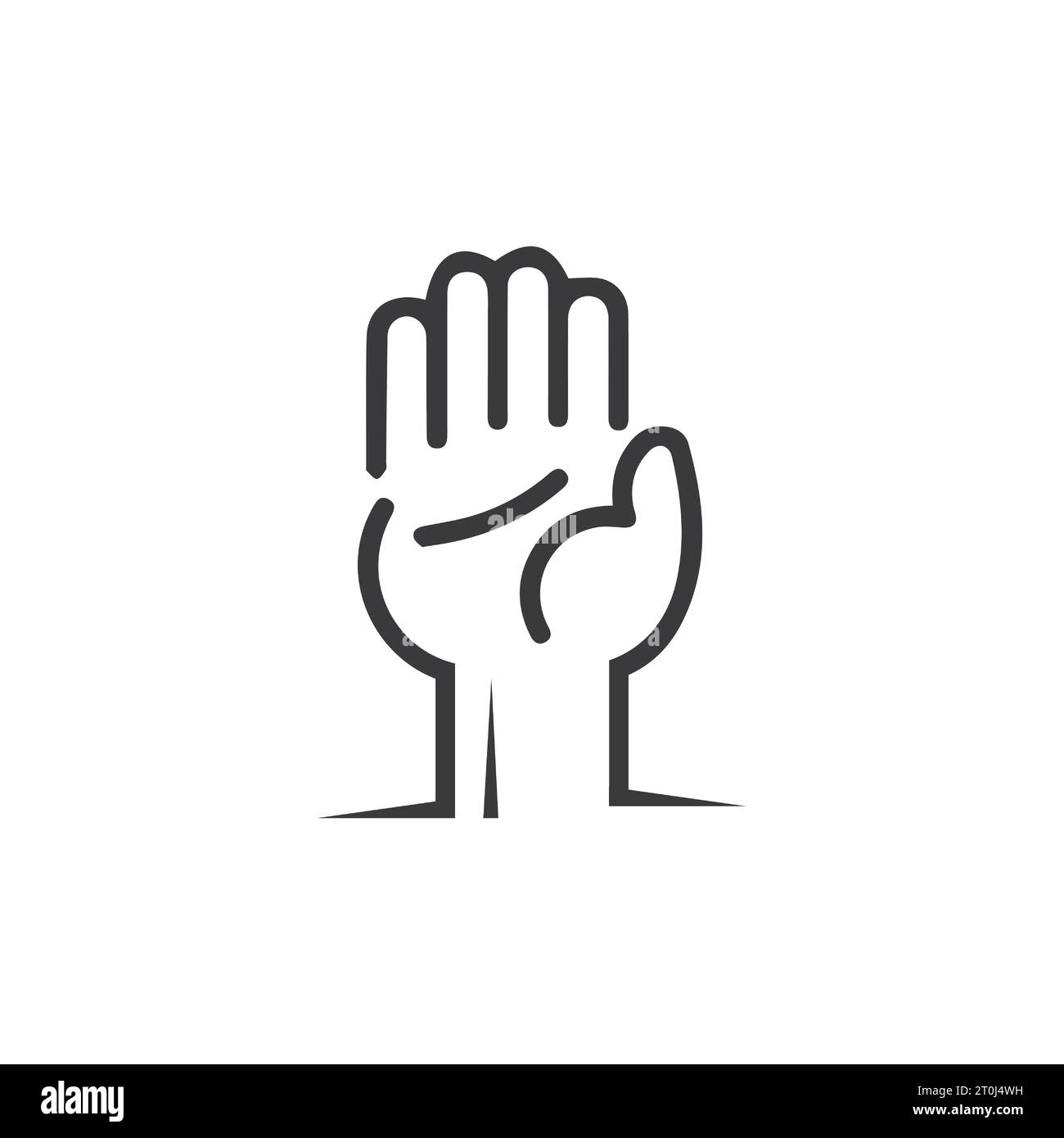 Hand gestures and sign language isolated . Vector illustration of human ...
