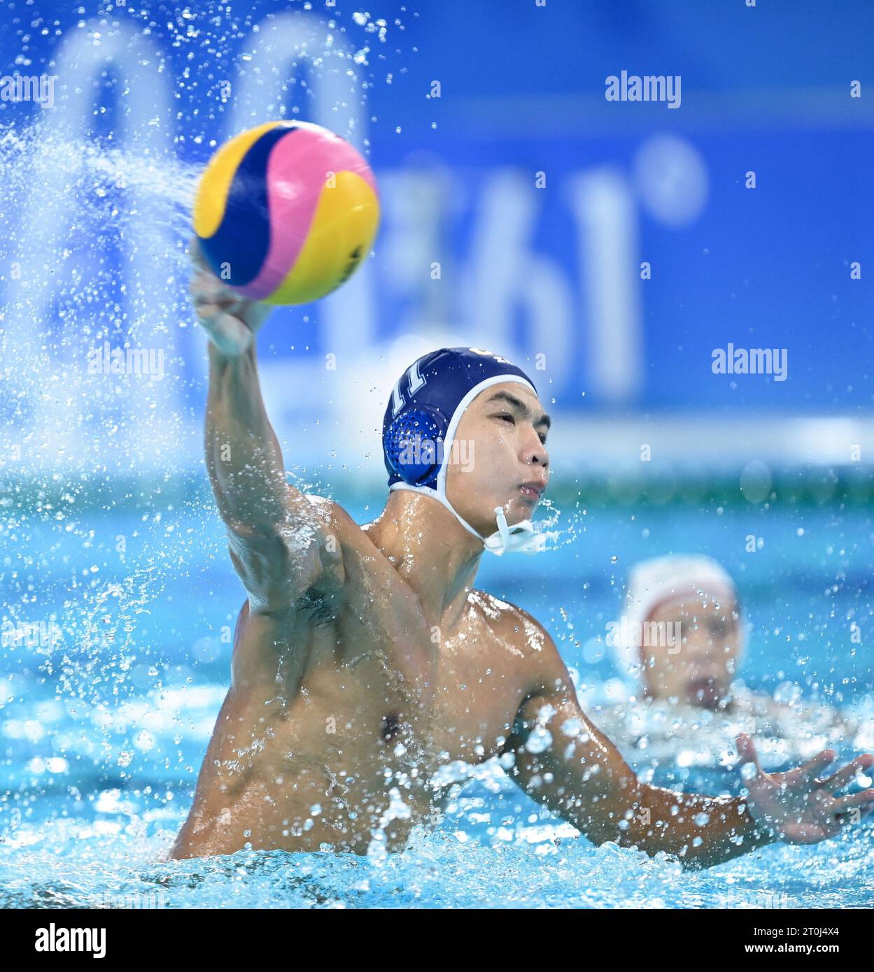 Hangzhou, China's Zhejiang Province. 7th Oct, 2023. Zhang Chufeng of ...