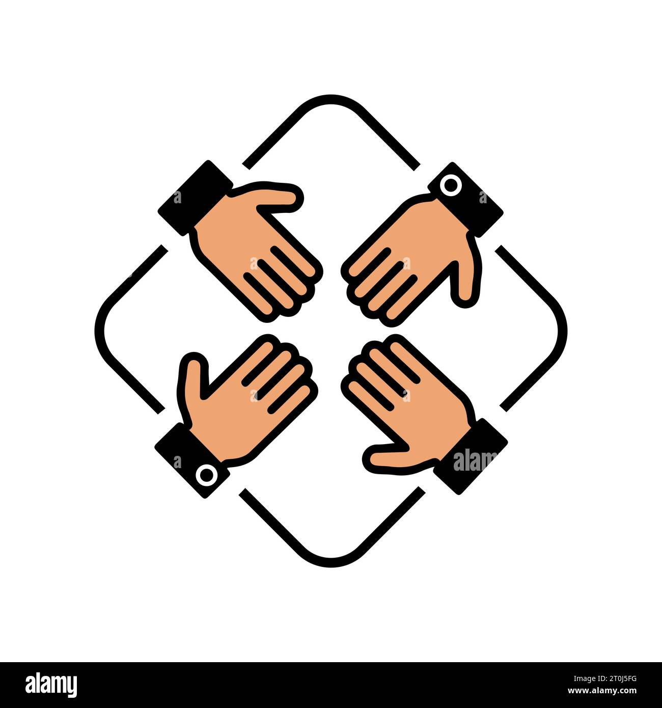 Hand gestures and sign language isolated . Vector illustration of human ...