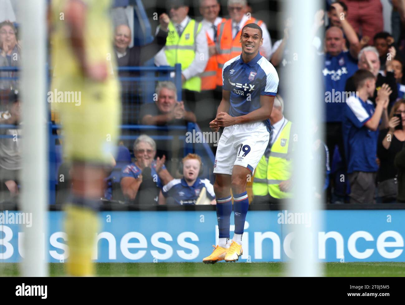 Ipswich Town's Kayden Jackson celebrates scoring their side's fourth ...