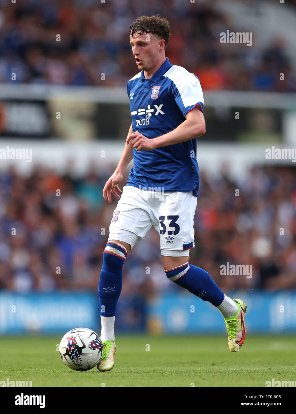 Ipswich Town's Nathan Broadhead in action during the Sky Bet ...