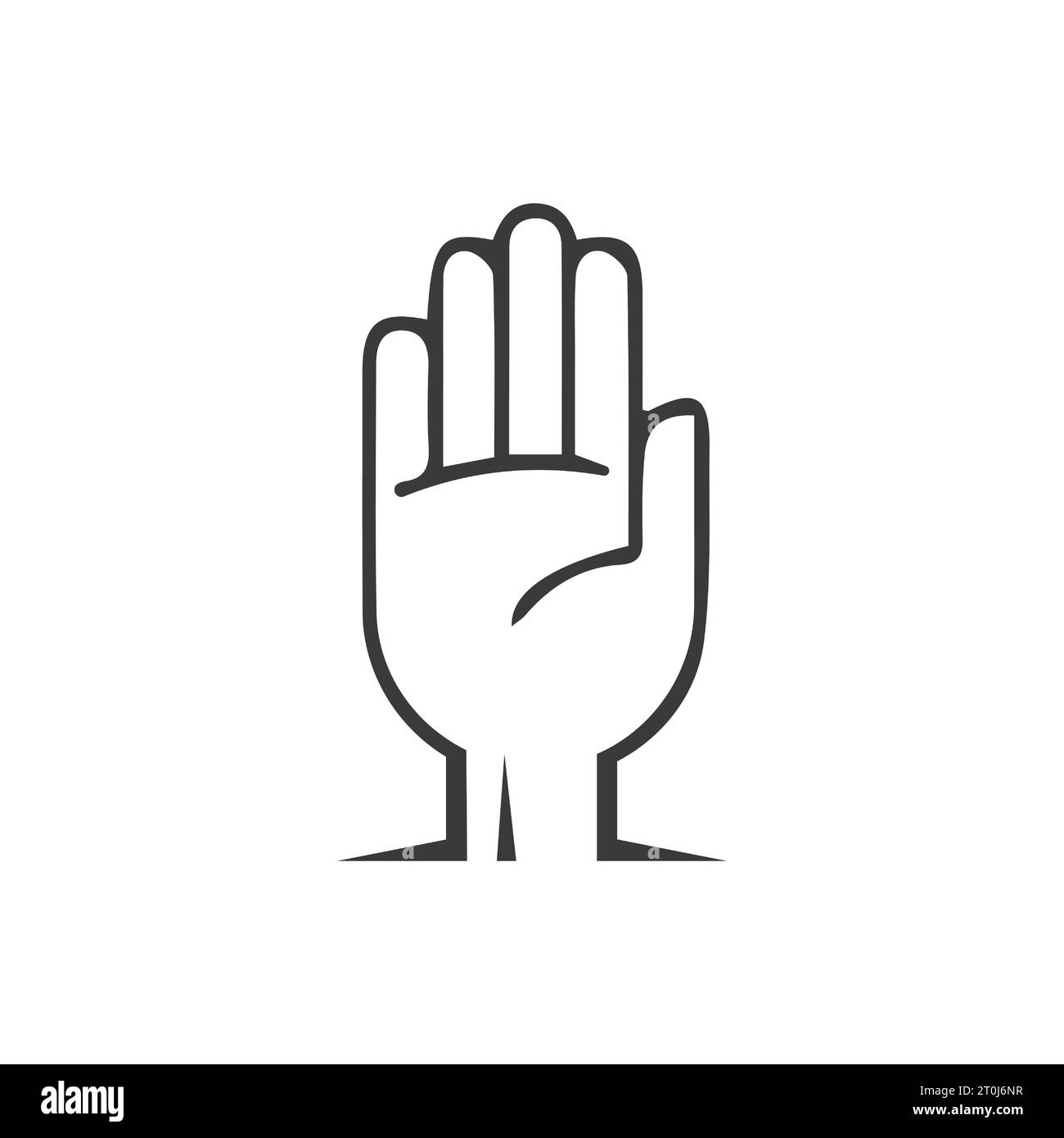 Hand gestures and sign language isolated . Vector illustration of human ...