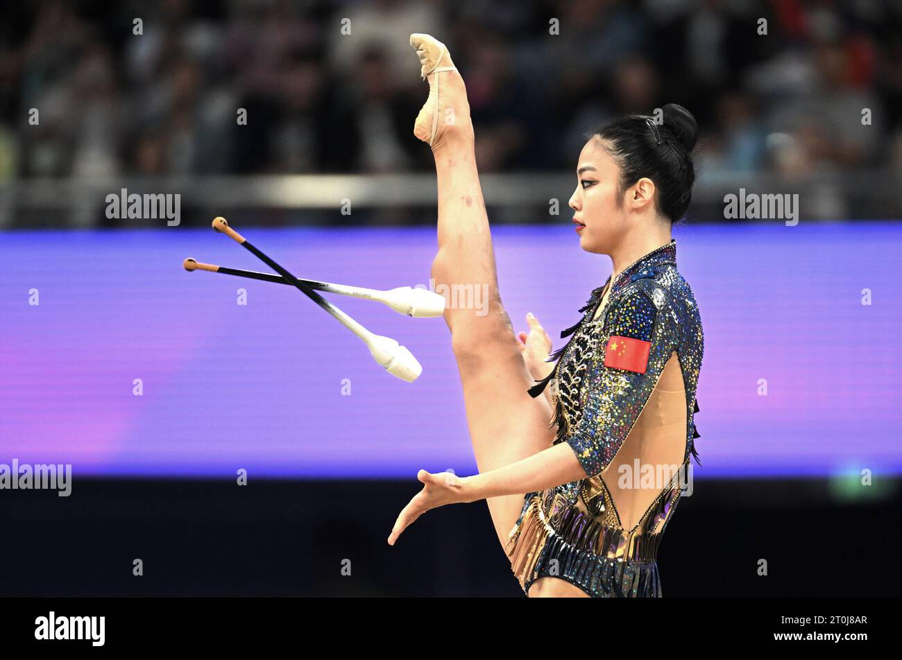 Hangzhou, China's Zhejiang Province. 7th Oct, 2023. Zhao Yating of ...