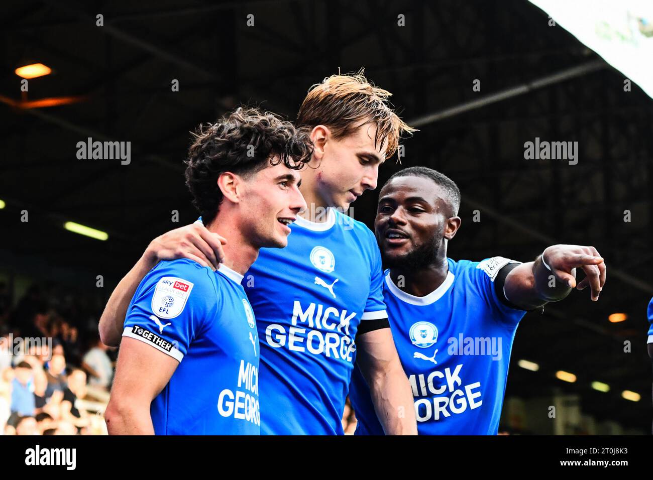 Joel Randall (14 Peterborough United) celebrates after scoring team's ...