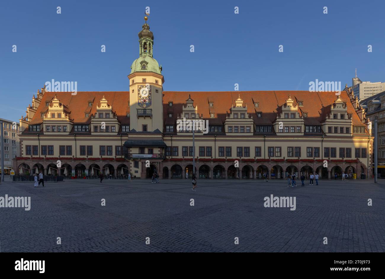 Historic Market Square in Leipzig Stock Photo - Alamy