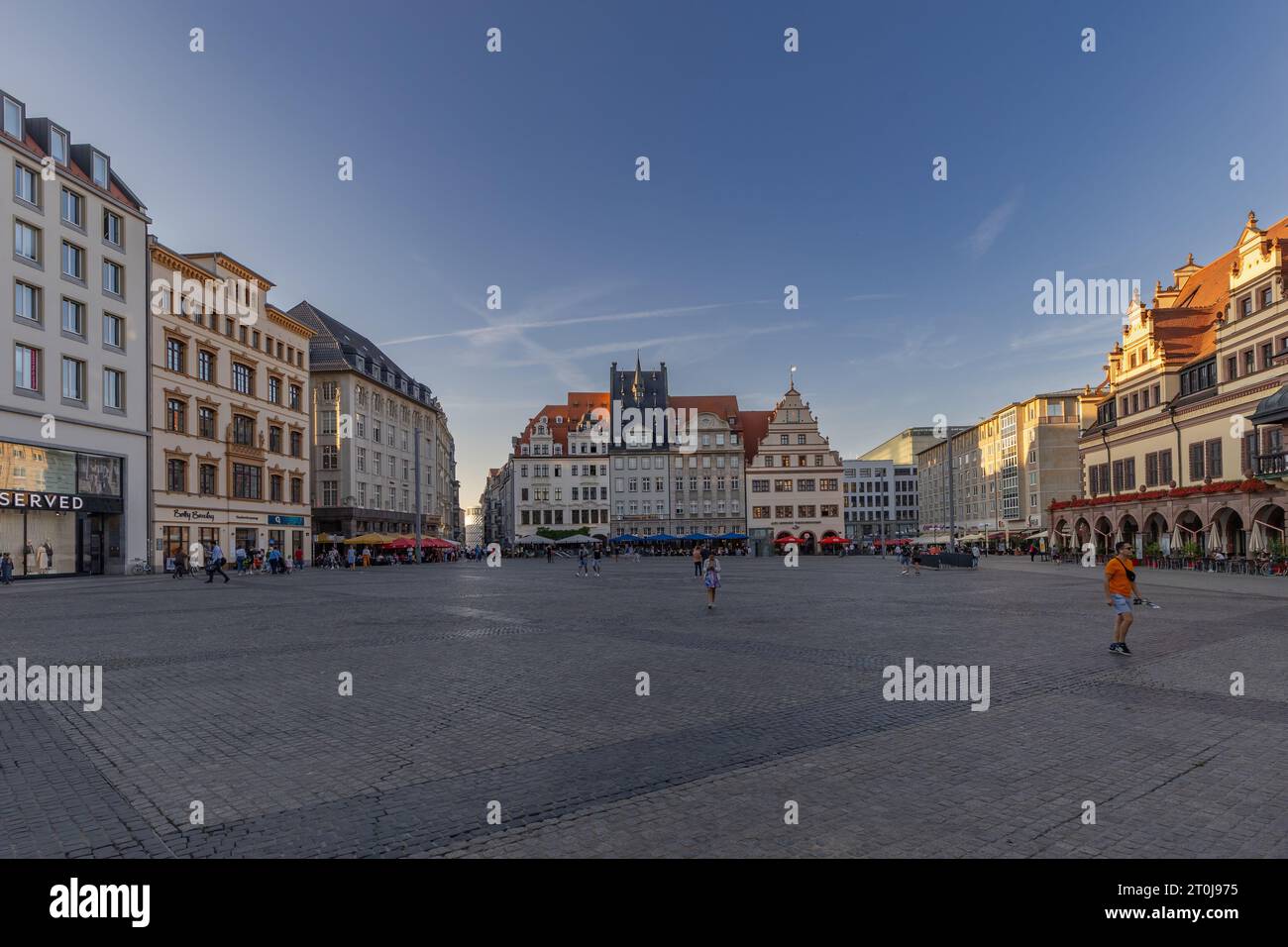 Historic Market Square in Leipzig Stock Photo - Alamy