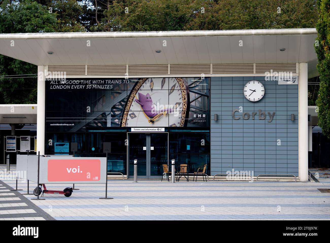 Corby railway station, Northamptonshire, England, UK Stock Photo - Alamy