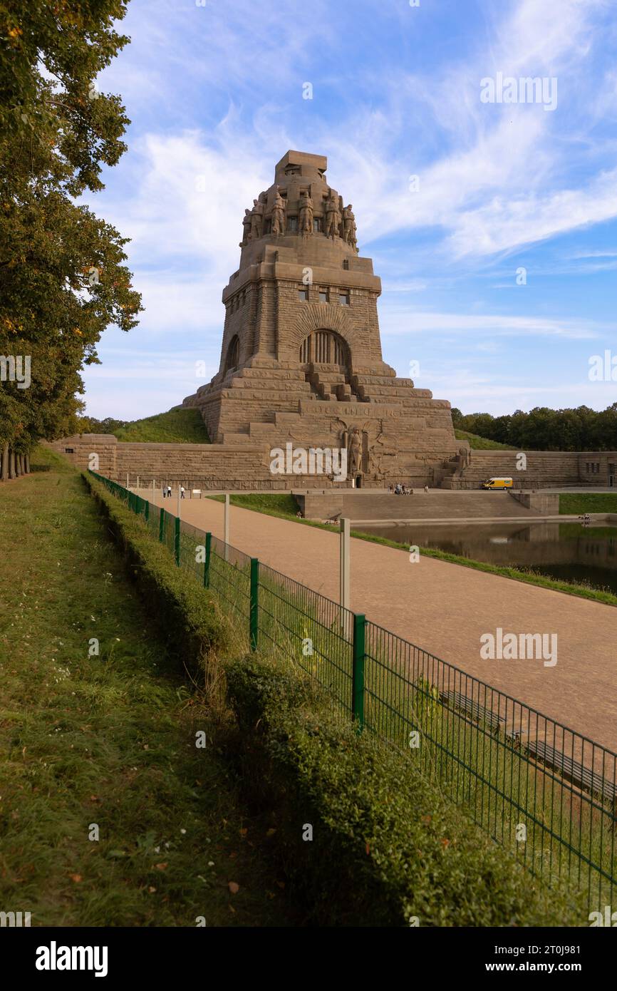 battle of nations monument in Leipzig Stock Photo - Alamy