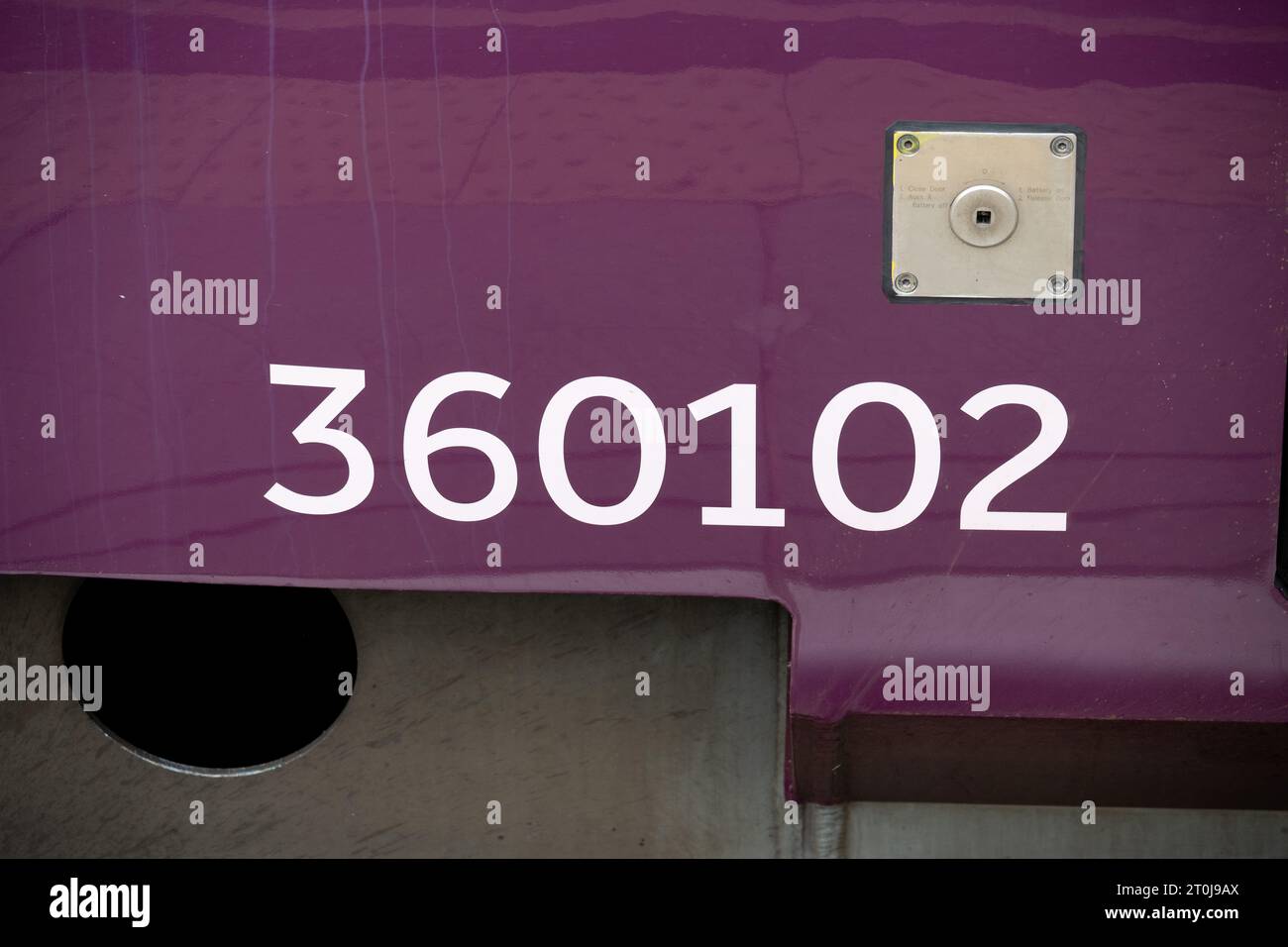 Number on a East Midlands Railway class 360 Desiro electric train Stock ...