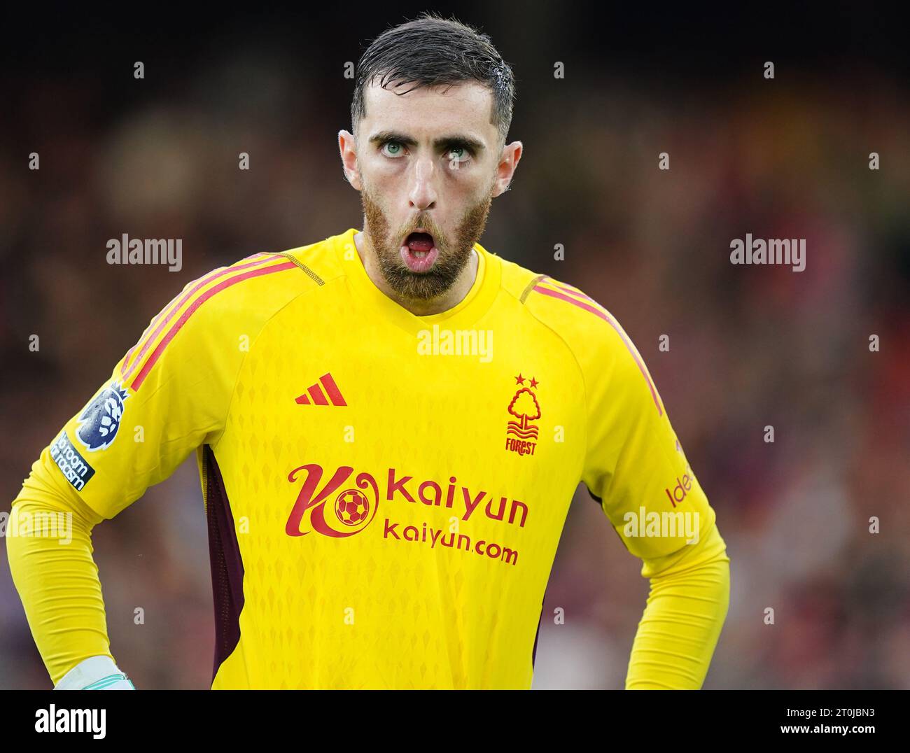 Nottingham Forest goalkeeper Matt Turner during the Premier League ...