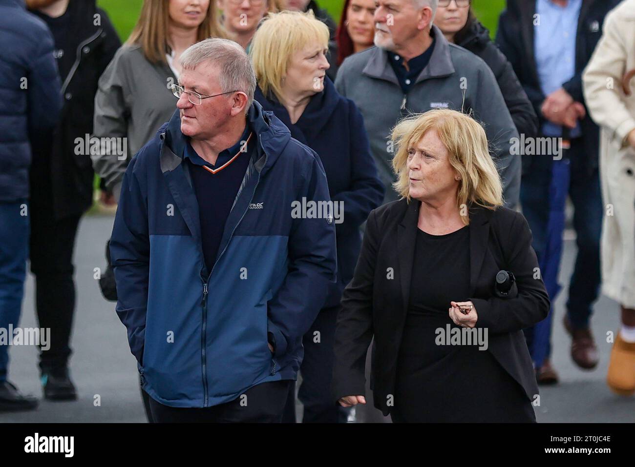 Anthony and Bernie Gallagher, parents of Jessica Gallagher attend a ...