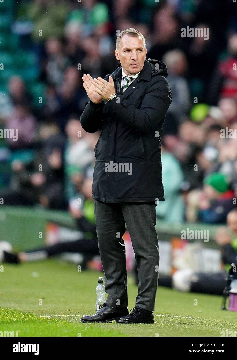 Celtic’s manager Brendan Rodgers during the cinch Premiership match at ...