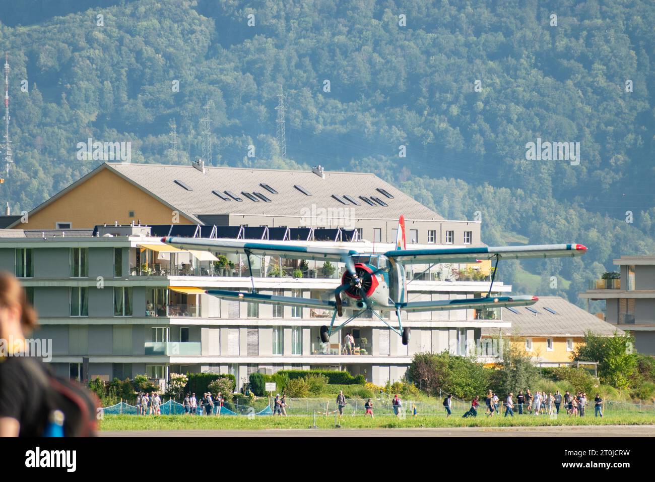 Mollis, Switzerland, August 18, 2023 LY-MHC Antonov AN-2 historic old ...