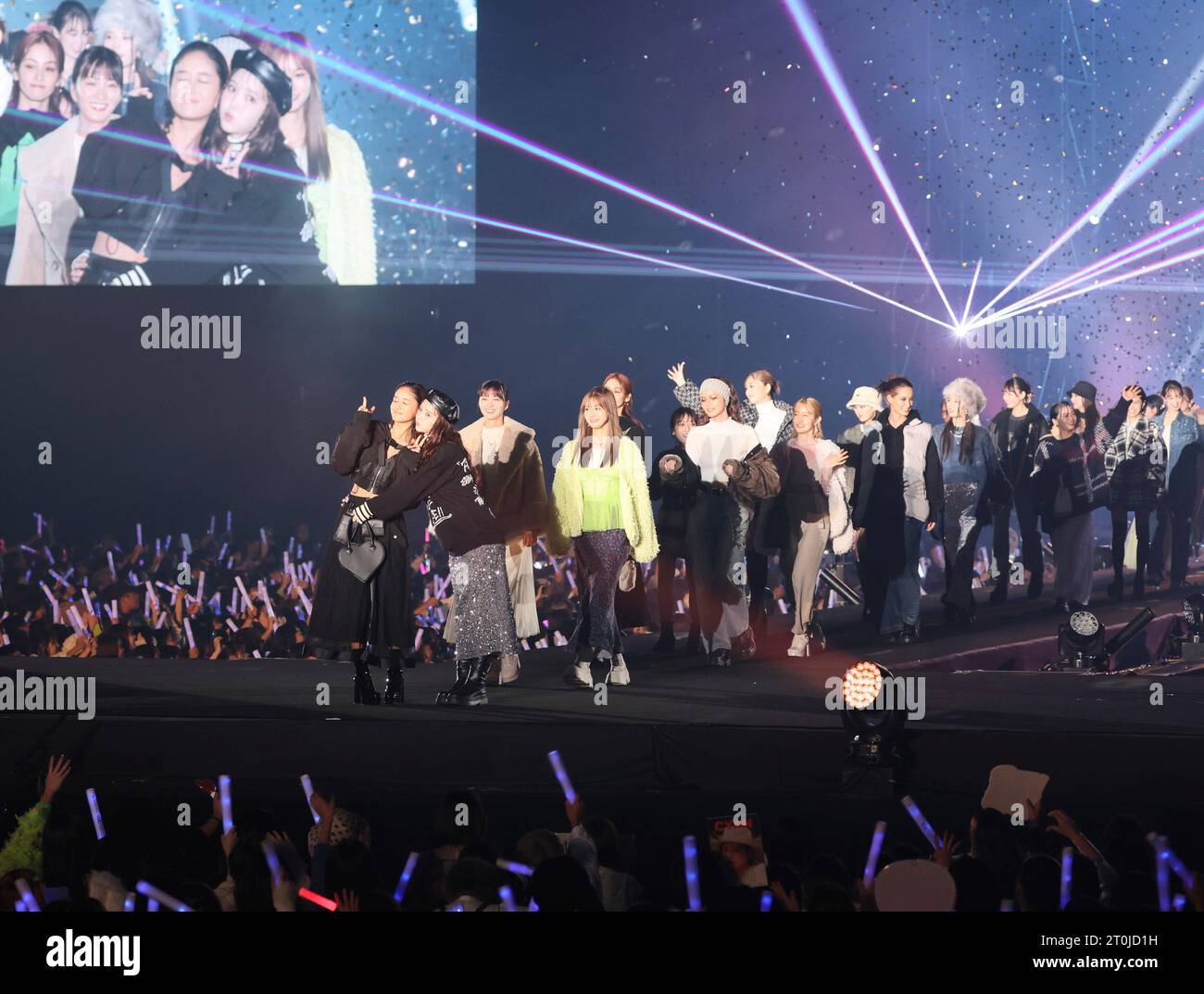 Models perform creation of Tokyo Girls Collection (TGC) at West Japan General Exhibition Center ...