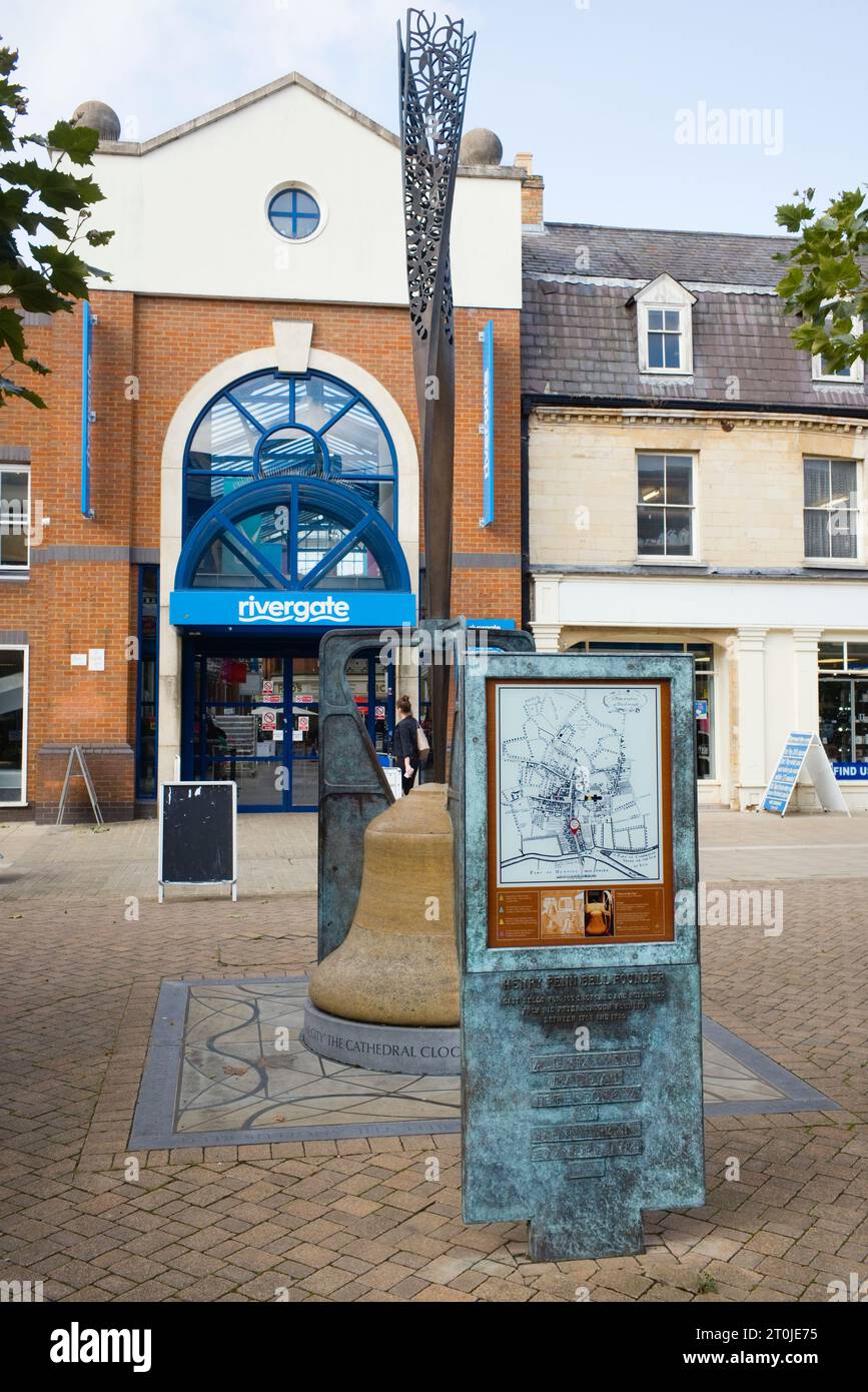 Monument and information panel to Henry Penn the bell maker and founder ...