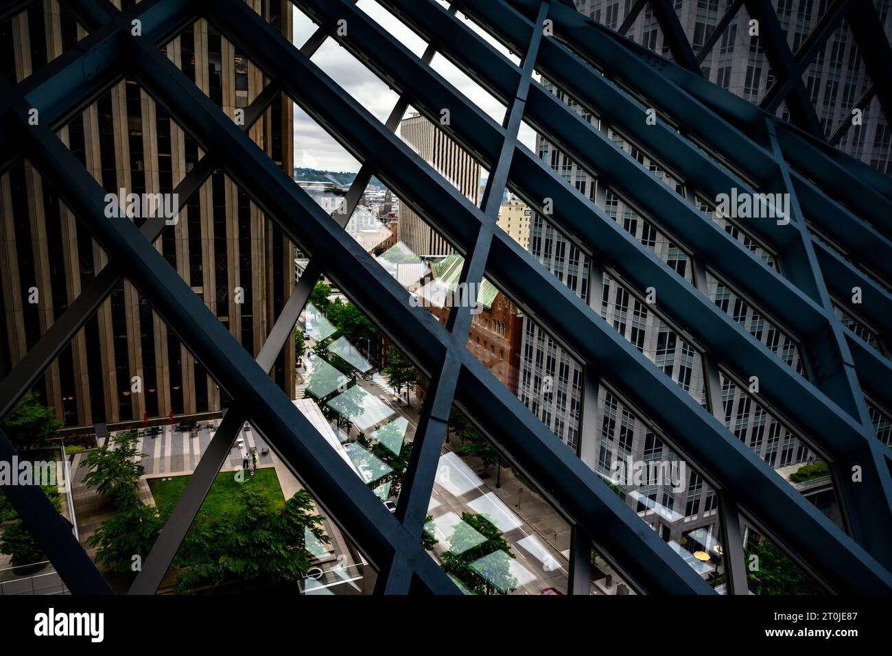 Seattle Public Library - Central Library Stock Photo - Alamy