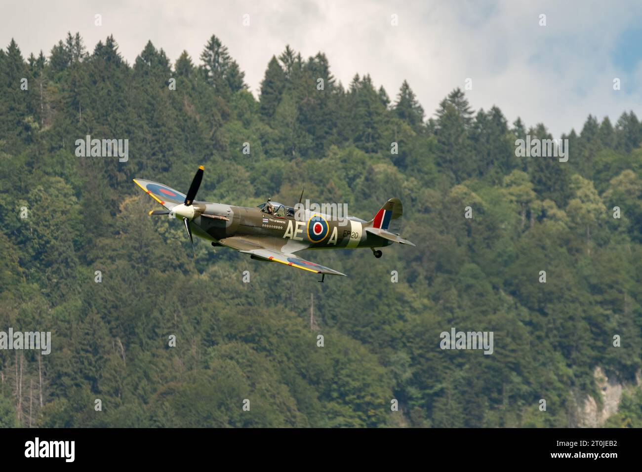 Mollis, Switzerland, August 18, 2023 EP-120 Supermarine LF Mk Vb ...