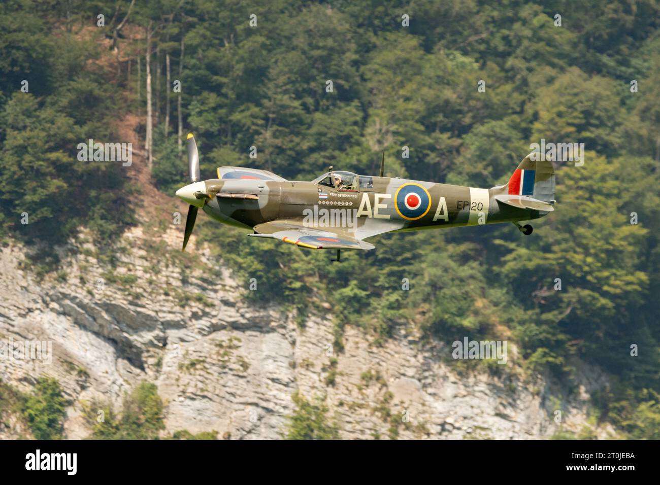 Mollis, Switzerland, August 18, 2023 EP-120 Supermarine LF Mk Vb ...