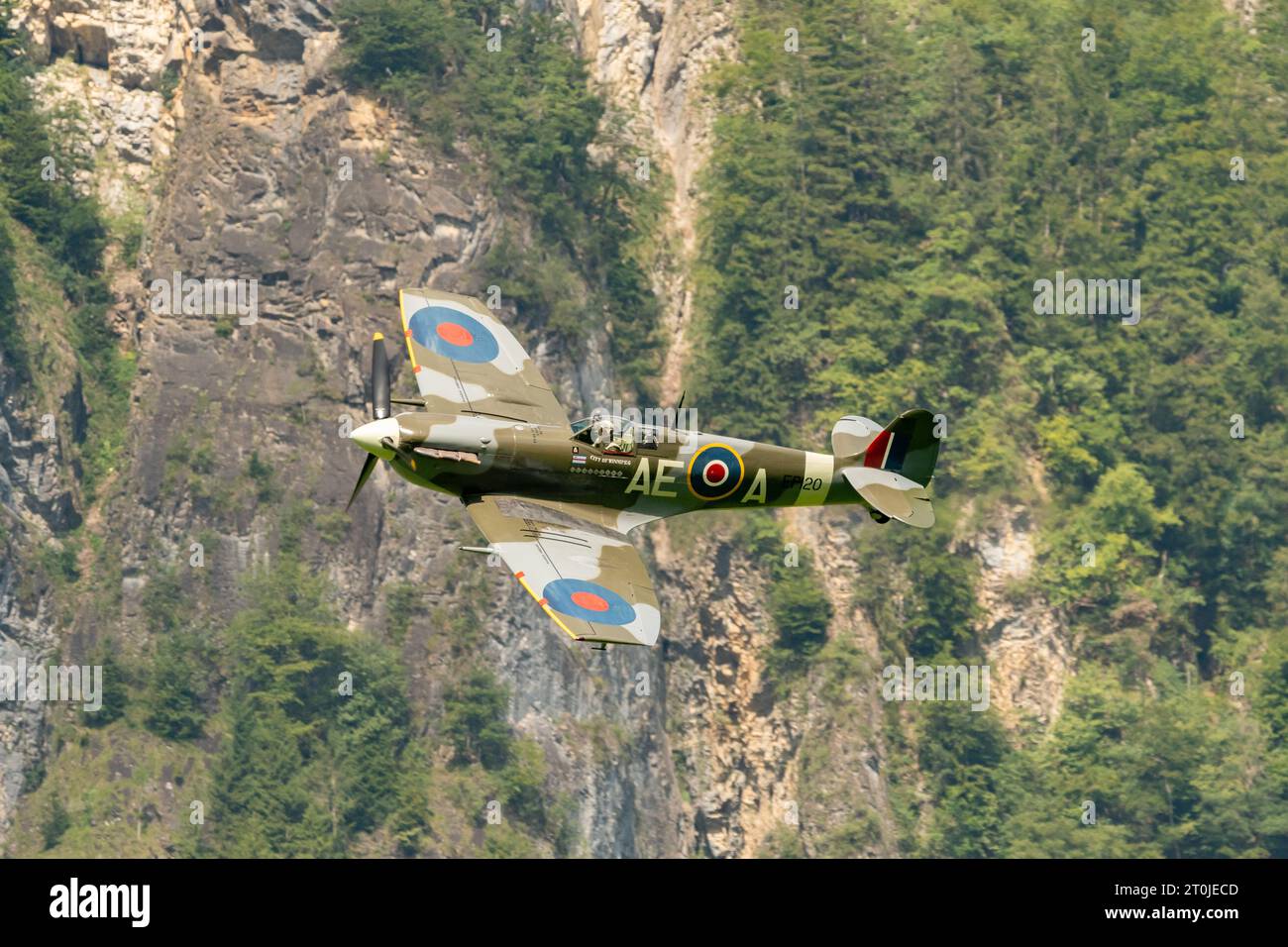 Mollis, Switzerland, August 18, 2023 EP-120 Supermarine LF Mk Vb ...