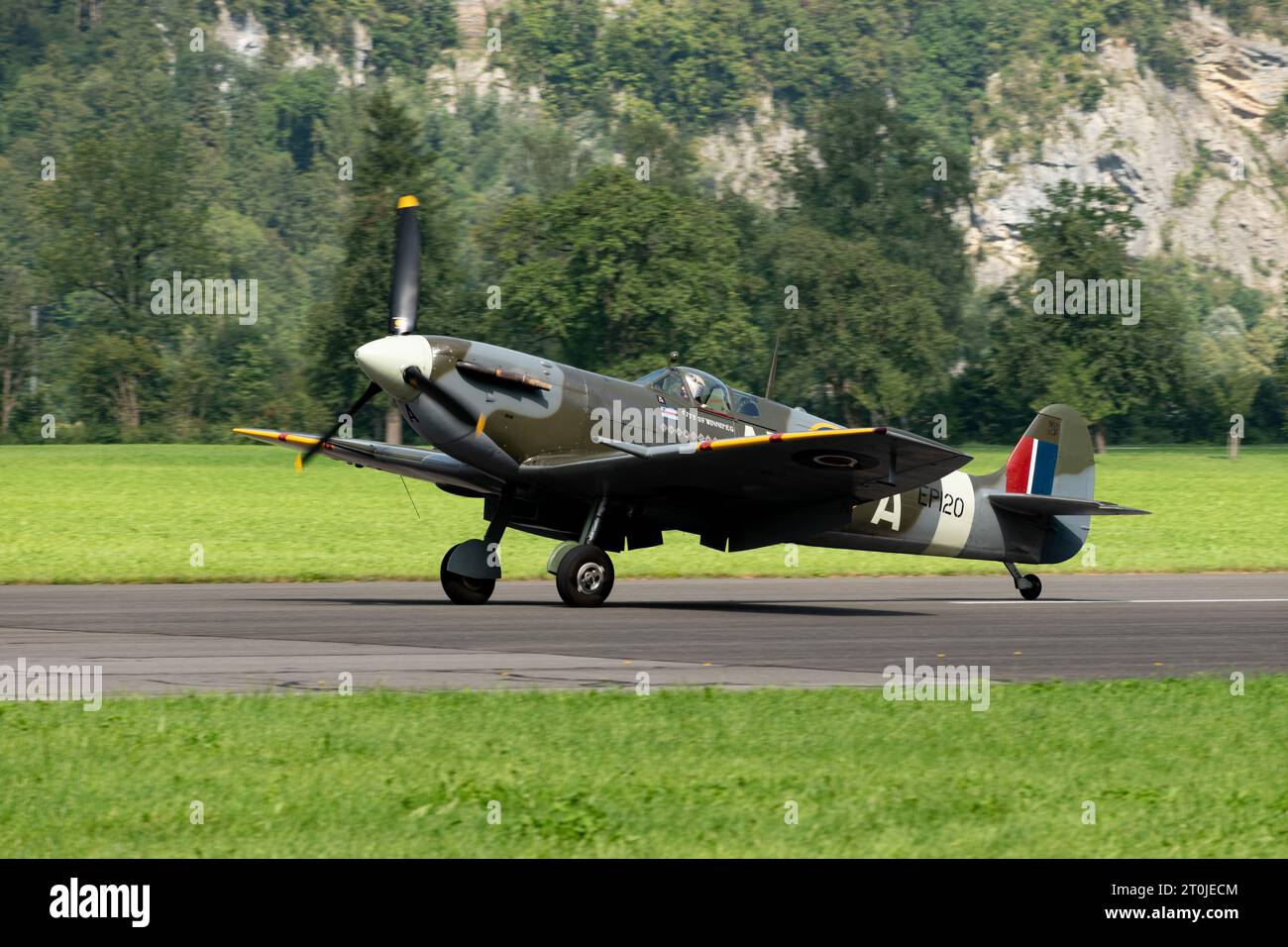 Mollis, Switzerland, August 18, 2023 EP-120 Supermarine LF Mk Vb ...
