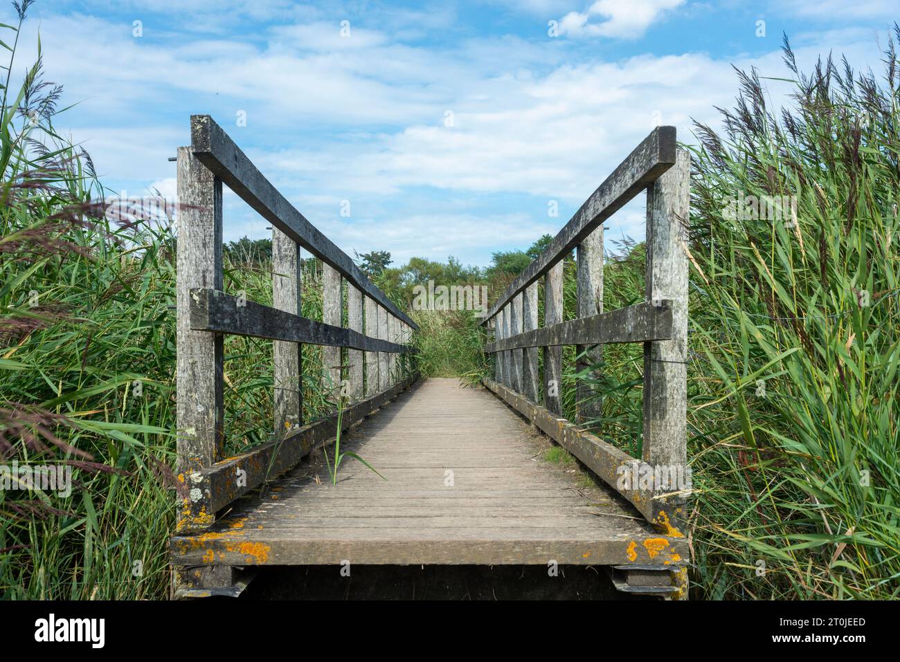 Wooden bridge footbridge countryside hi-res stock photography and ...