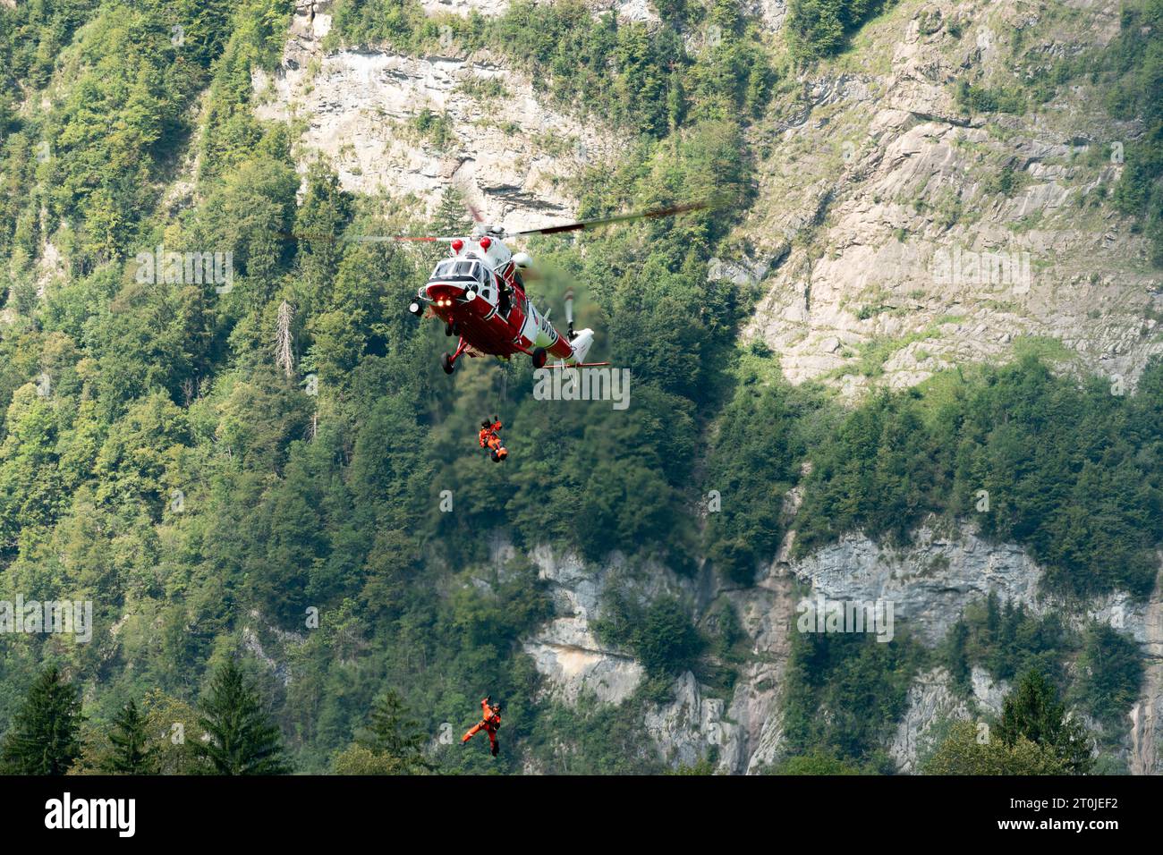 Mollis, Switzerland, August 18, 2023 Czech Air Force PZL Swidnik W-3 ...