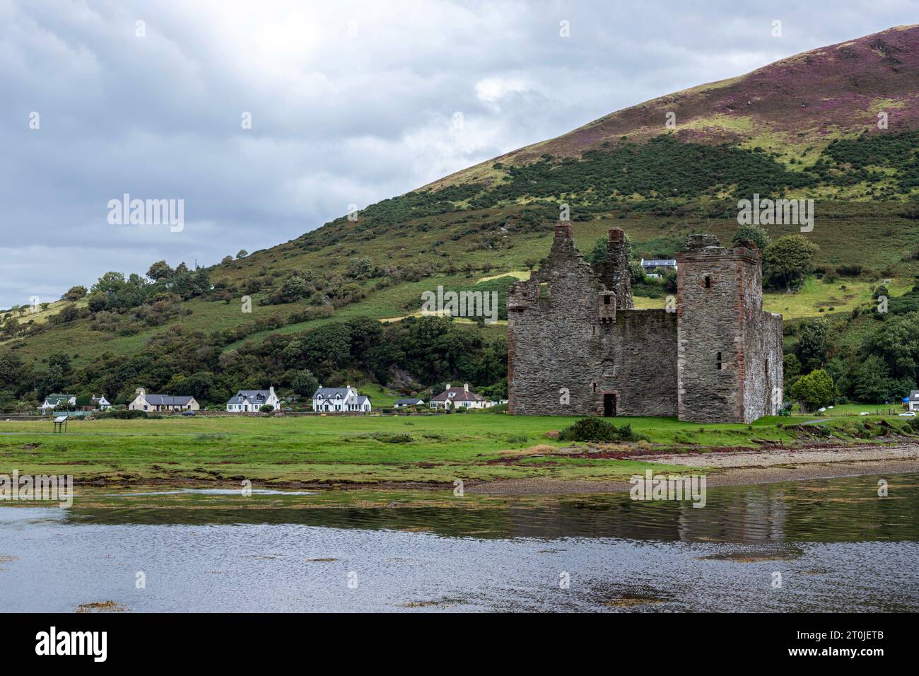 Lochranza Castle, fortified tower house, Isle of Arran, Firth of Clyde ...