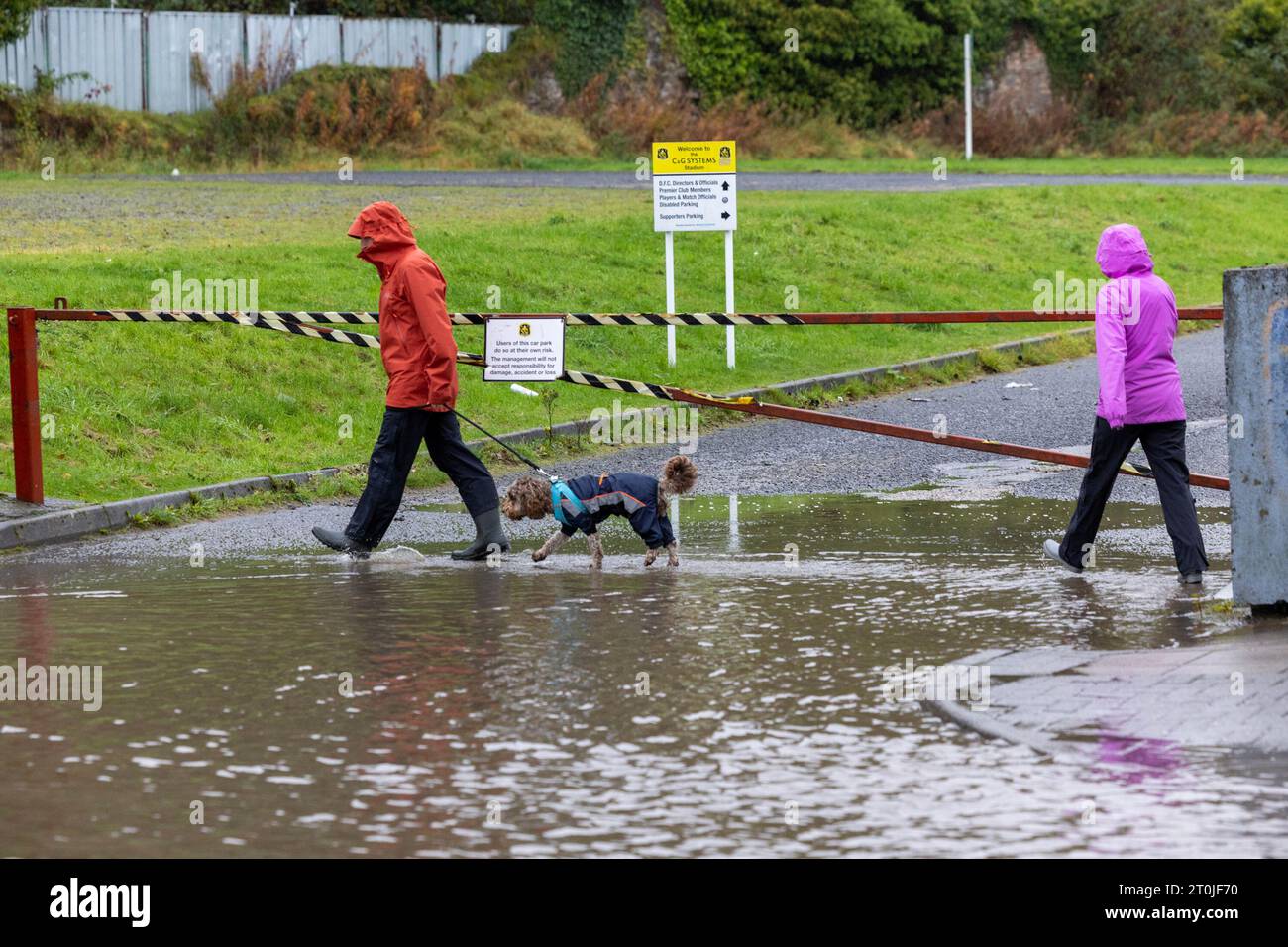 Flooding in Dumbarton, West Dunbartonshire, as Scotland and northern ...