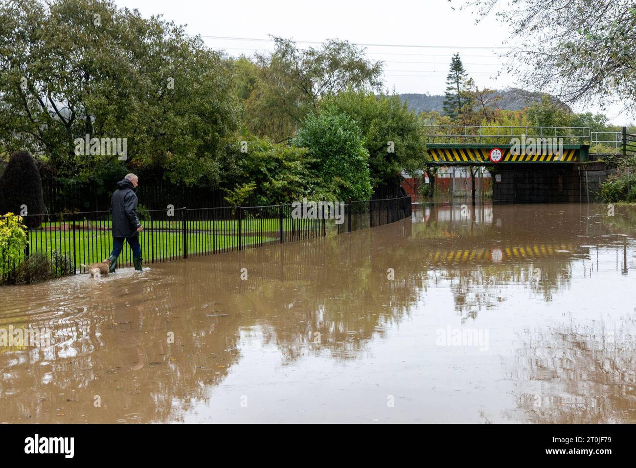 Flooding in Dumbarton, West Dunbartonshire, as Scotland and northern ...