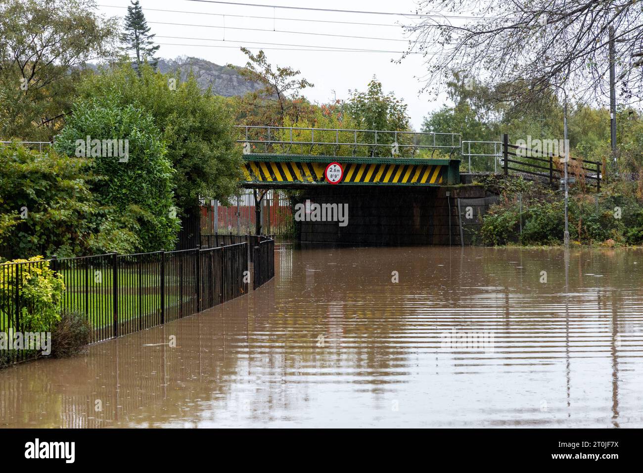 Flooding in Dumbarton, West Dunbartonshire, as Scotland and northern ...