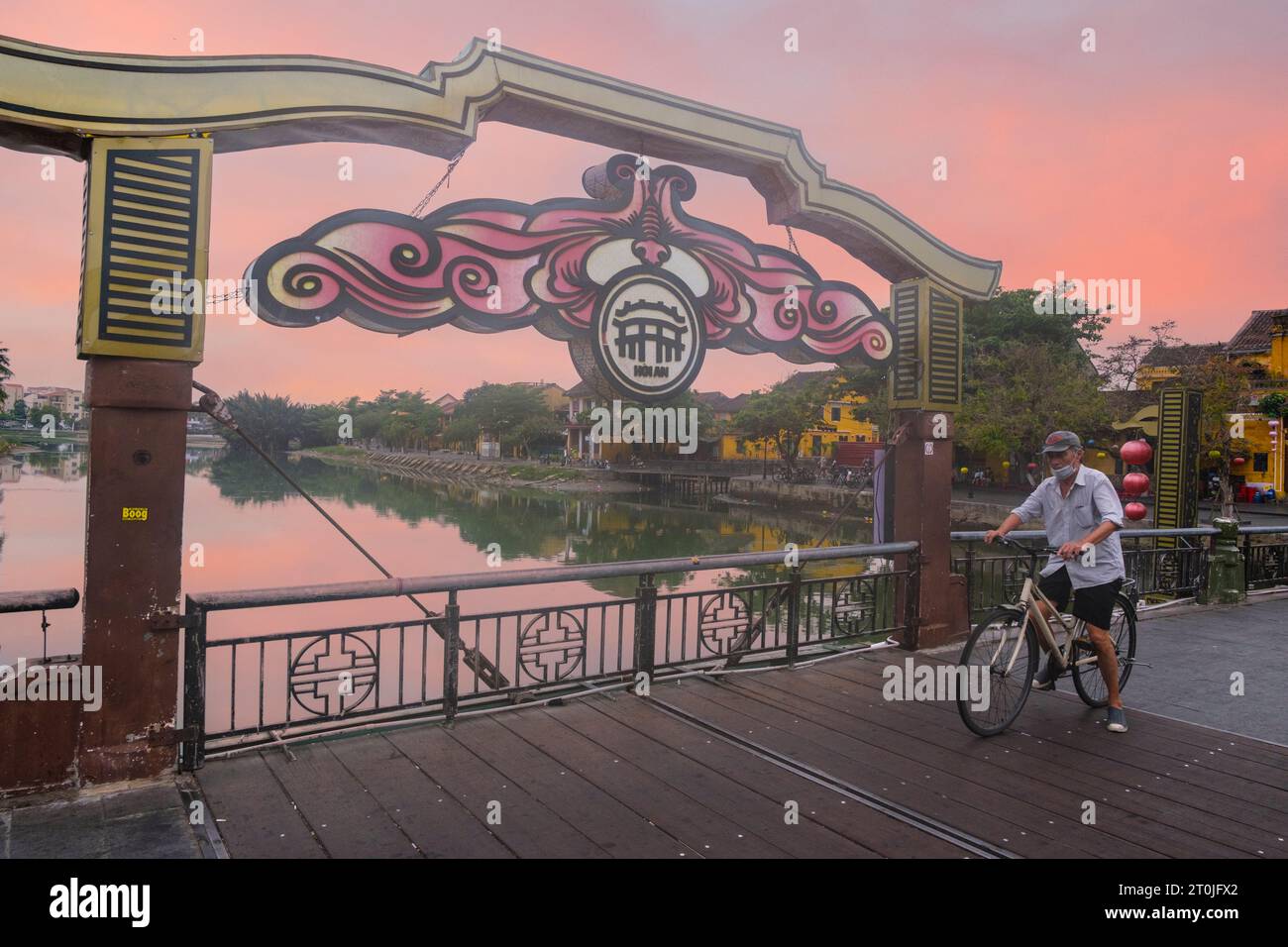 Hoi An, Vietnam. Pedestrian Bridge over the Thu Bon River, Early ...