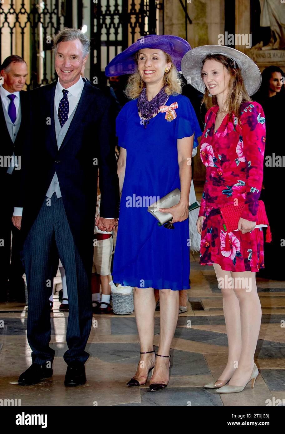 Mafra, Portugal. 07th Oct, 2023. Prince Guillaume en Princess Sibilla ...