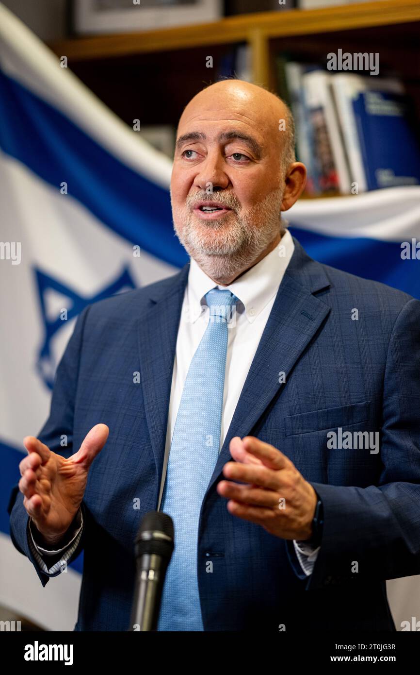 Berlin, Germany. 07th Oct, 2023. Ron Prosor, Israel's ambassador to ...