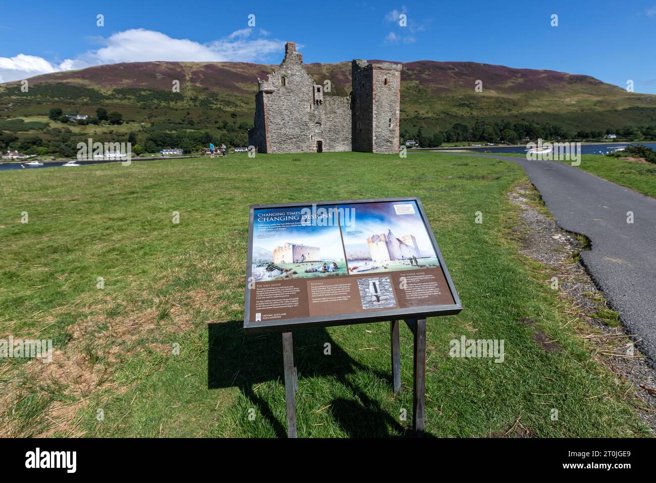 Lochranza Castle, fortified tower house, Isle of Arran, Firth of Clyde ...