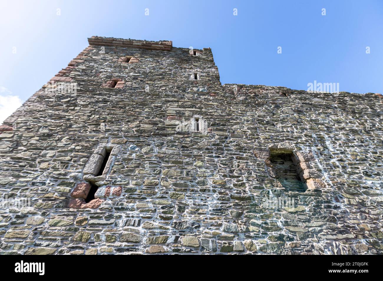Lochranza Castle, fortified tower house, Isle of Arran, Firth of Clyde ...