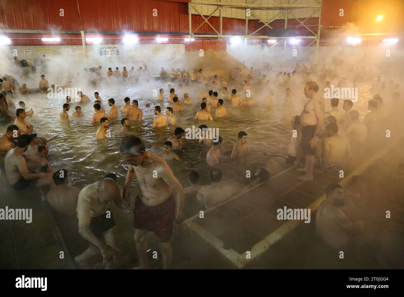 Sarein, Ardabil, Iran. 5th Oct, 2023. Iranian men at the Gavmish Goli ...