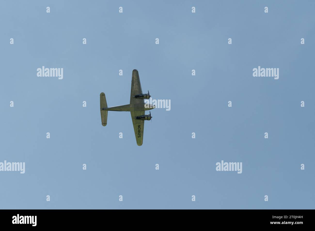 Mollis, Switzerland, August 18, 2023 NC-18125 Lockheed Model 12 Electra ...