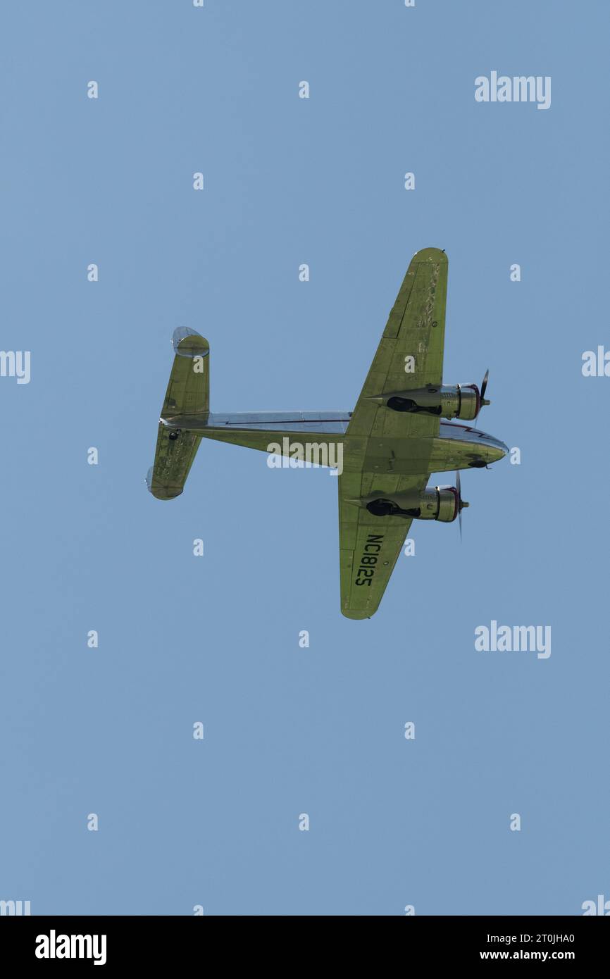 Mollis, Switzerland, August 18, 2023 NC-18125 Lockheed Model 12 Electra ...