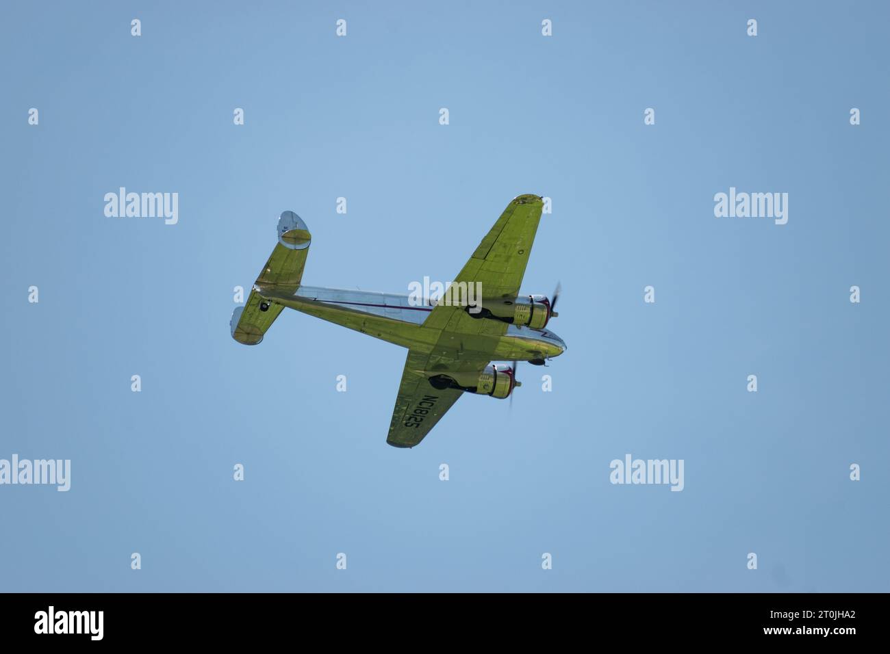 Mollis, Switzerland, August 18, 2023 NC-18125 Lockheed Model 12 Electra ...