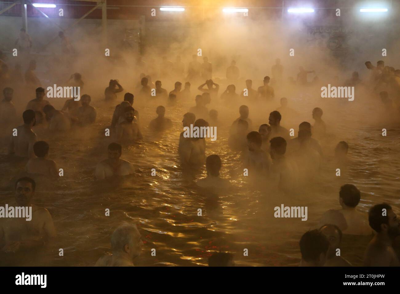 Sarein, Ardabil, Iran. 5th Oct, 2023. Iranian men at the Gavmish Goli ...