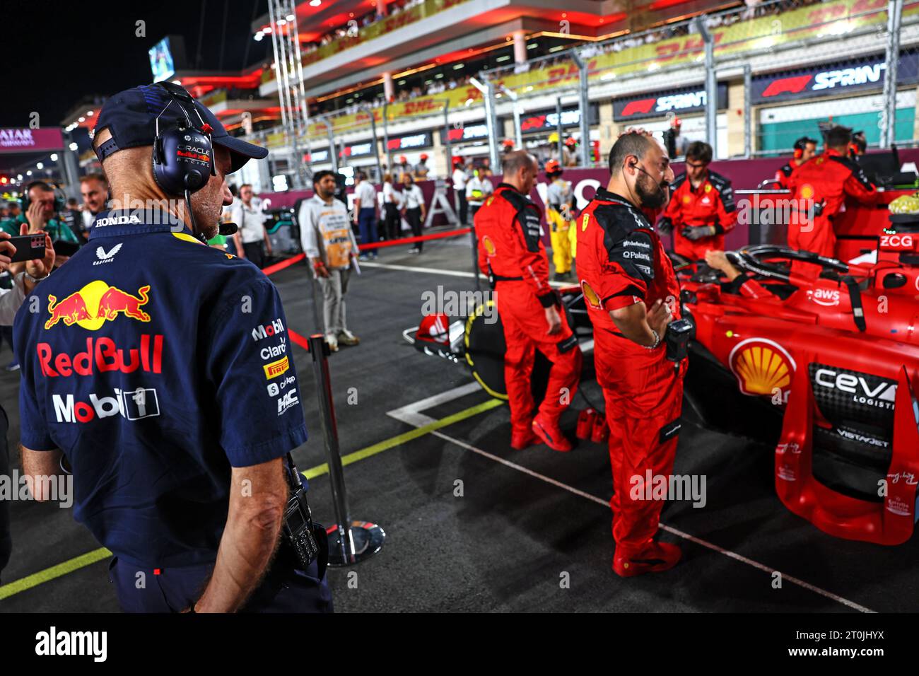 Doha, Qatar. 07th Oct, 2023. Adrian Newey (GBR) Red Bull Racing Chief ...