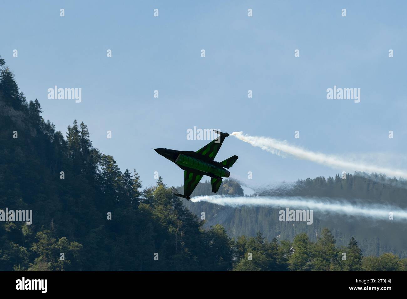 Mollis, Switzerland, August 18, 2023 Lockheed Martin F-16AM Falcon ...